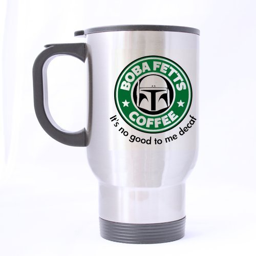 Nice Boba Fett's Coffee Mug - 100% Stainless Steel Material Travel Mugs - 14oz sizes