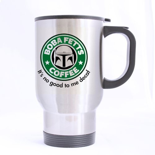 Nice Boba Fett's Coffee Mug - 100% Stainless Steel Material Travel Mugs - 14oz sizes