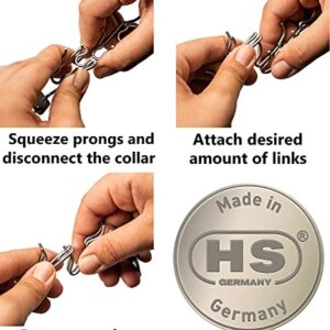 2.25mm Herm Sprenger Prong Collar Extra Links Chrome Plated (3 Pack)