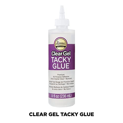 Aleene's Clear Gel Tacky Glue 3 Pack, 8 oz, 8 FL OZ, 24