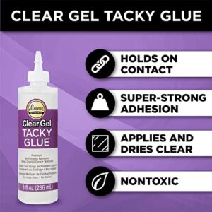 Aleene's Clear Gel Tacky Glue 3 Pack, 8 oz, 8 FL OZ, 24