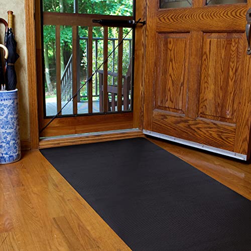 CLIMATEX Indoor/Outdoor Rubber Scraper Mat, 36 in. x 6﻿ ft., Black