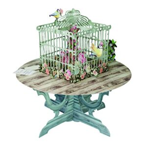 Paper D'Art 3D Pop Up Birdcage Greeting Card