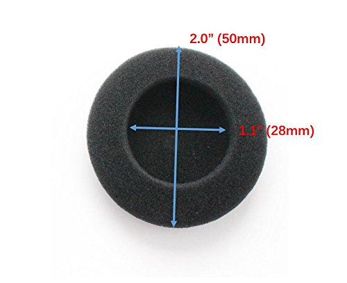 4 Pairs 2" (50mm) Replacement Foam Pad Earpad Cover Cushion for Sennheiser PX100 Sony MDR-G57 Headphones