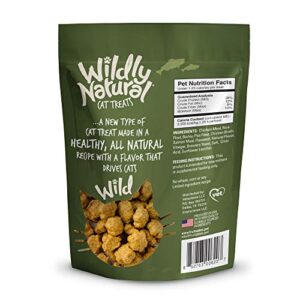 Wildly Natural Cat Treats, 2.5 Ounces, Salmon Flavor