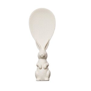 [franc franc] rabbit rice paddle, 7.7-inch (white)