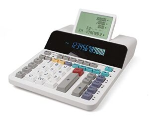 sharp el-1901 paperless printing calculator with check and correct, 12-digit lcd primary display, functions the same as a printing calculator/adding machine with scrolling lcd display instead of paper