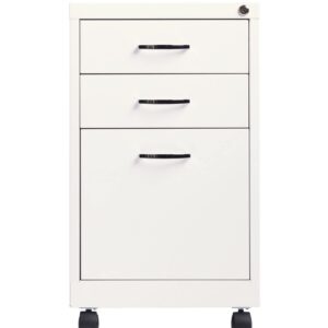 Space Solutions 3 Drawer Mobile Filing Cabinet in White