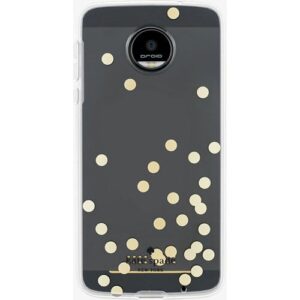 kate spade new york flexible hardshell for moto z force droid - confetti