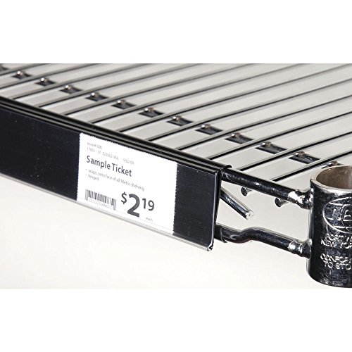 Shelf Label Holder for Metro Shelving Edge View Wire - 44"L x 1 1/4"H