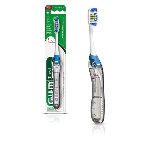 GUM Travel Toothbrush Soft, 2 Count