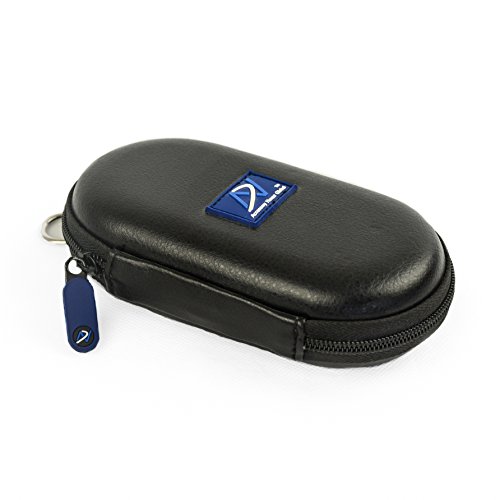 DNPRO-ANC Carrying case Compatible with Bose QuietComfort 20 (QC20/QC20i), Bose SoundSport in-Ear, Bose SoundSport Wireless, B&O H3 ANC, Sennheiser CX700 and Many Other Earphones (PU Leather Black)