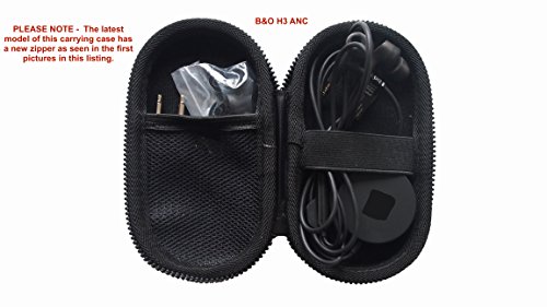 DNPRO-ANC Carrying case Compatible with Bose QuietComfort 20 (QC20/QC20i), Bose SoundSport in-Ear, Bose SoundSport Wireless, B&O H3 ANC, Sennheiser CX700 and Many Other Earphones (PU Leather Black)