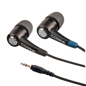 c. crane cc buds-pro full stereo in-ear earbud headphones – for audio books and voice clarity