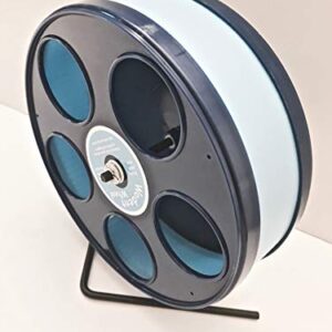 8" Junior WODENT Wheel for Sugar Gliders, Hamsters, MICE and Other Small Pets LT Blue with Blue Panels