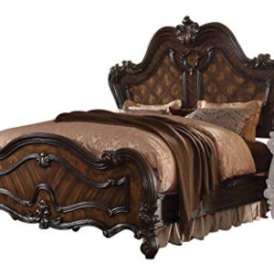 ACME Versailles Eastern King Bed - - Cherry Oak