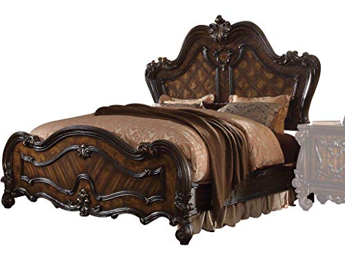 ACME Versailles Eastern King Bed - - Cherry Oak