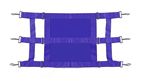 Showman Heavy Duty Webbed Nylon Solid Front Stall Guard Horse Pony Adjusts 36-48 (Royal Blue)