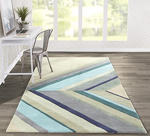 Novogratz Delmar Collection Ultralight Area Rug, 5'0" x 8'0", Blue