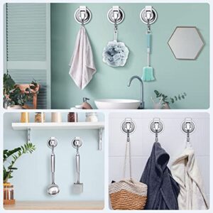 Heavy Duty Vacuum Suction Cup Hooks (2Pack) Specialized for Kitchen&Bathroom&Restroom Organization, by iRomic