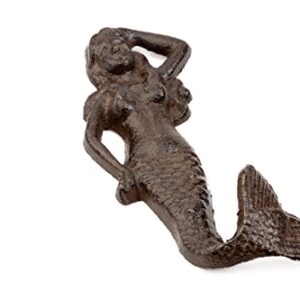 Cast Iron Mermaid Wall Hook