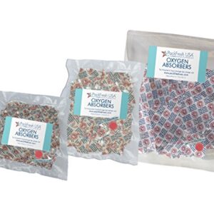 PackFreshUSA: Oxygen Absorber Combo - Contains 3 Sizes 50cc, 100cc, and 300cc- Food Grade - Non-Toxic - Food Preservation - Long-Term Food Storage Guide Included - 150 Pack (50 Count of Each Size)