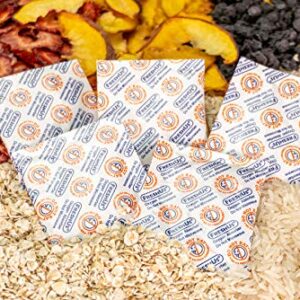 PackFreshUSA: Oxygen Absorber Combo - Contains 3 Sizes 50cc, 100cc, and 300cc- Food Grade - Non-Toxic - Food Preservation - Long-Term Food Storage Guide Included - 150 Pack (50 Count of Each Size)