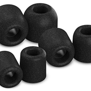 COMPLY Isolation T-600 Memory Foam Replacement Earbud Tips for Cambridge Audio Melomania 1, 1More Quad Driver, Moondrop Blessing2, Plantronics, Pioneer, and more Earphones (Assorted, 3 Pairs)