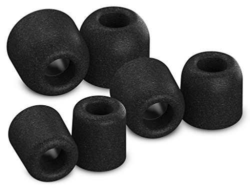 COMPLY Isolation T-600 Memory Foam Replacement Earbud Tips for Cambridge Audio Melomania 1, 1More Quad Driver, Moondrop Blessing2, Plantronics, Pioneer, and more Earphones (Assorted, 3 Pairs)