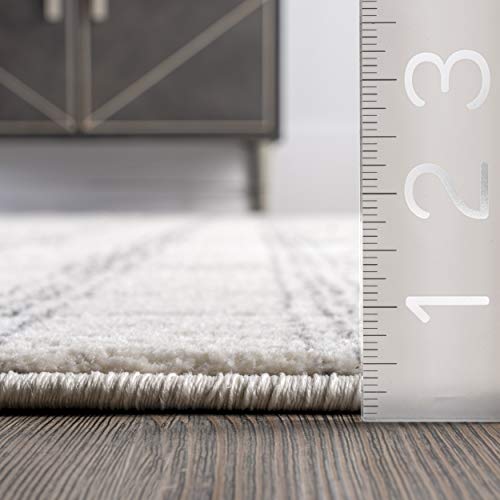 nuLOOM Sarina Diamonds Area Rug, 4 ft x 6 ft, Grey