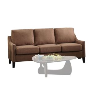 ACME Furniture Acme Zapata Junior Sofa, Brown Linen