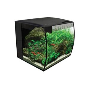 fluval flex aquarium kit, black, 9 gallon