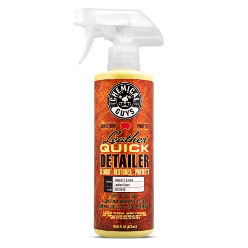 Chemical Guys SPI21616 Leather Quick Detailer for Car Interiors, Furniture, Apparel, Shoes, Sneakers, Boots, and More (Works on Natural, Synthetic, Pleather, Faux Leather and More), 16 fl oz