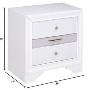 ACME Naima Nightstand - 25773 - White