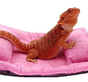 Chaise Lounge for Bearded Dragons, Pink Batik Fabric