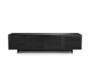 bdi corridor 8173 quad-width low media cabinet, charcoal