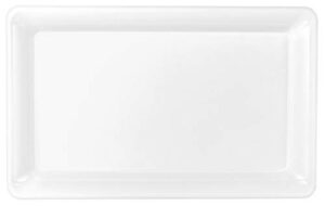 plastic tray - 11" x 18" | white | 1 pc.