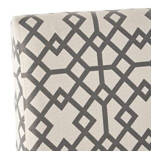 Christopher Knight Home Kassi Fabric Accent Chair, Grey Geometric Patterned