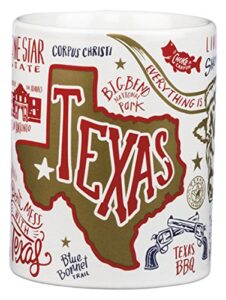 primitives by kathy 33554 lol made you smile coffee mug, 20-ounce, texas