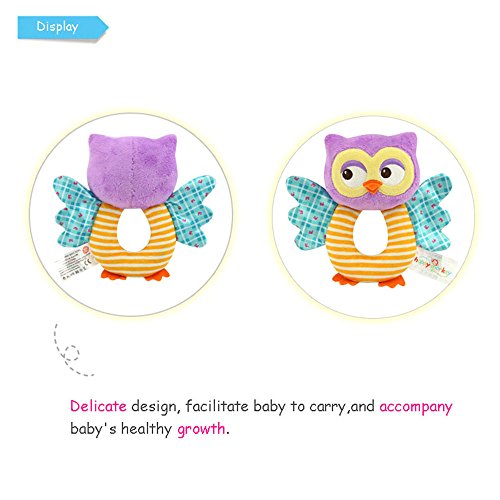 teytoy Owl Soft Rattle Toy for Over 0 Months