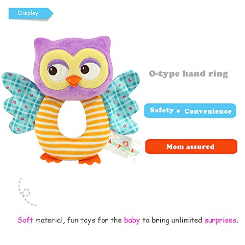 teytoy Owl Soft Rattle Toy for Over 0 Months