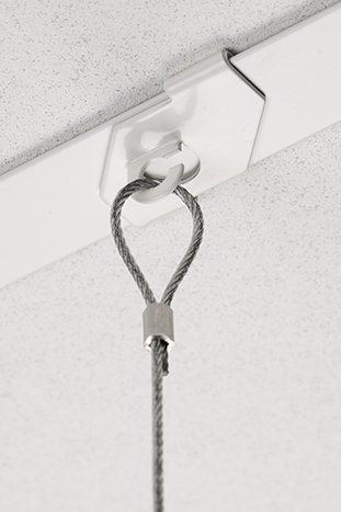 STAS Drop Ceiling Hook for Loop White