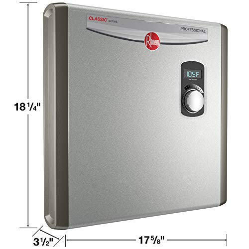 Rheem RTEX-24 24kW 240V Electric Tankless Water Heater, Gray