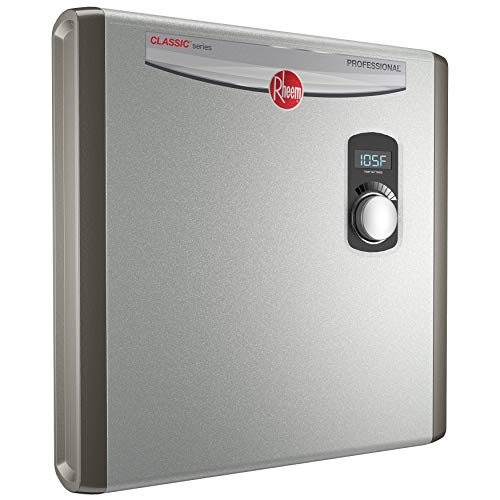 Rheem RTEX-24 24kW 240V Electric Tankless Water Heater, Gray