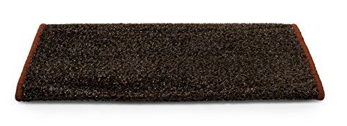 Camco 42949 RV Step Rug ( Premium Radius Wrap Around Step Rug, Turf Material (22" Wide) - Brown)