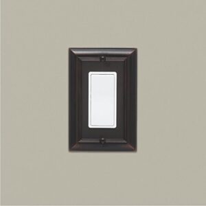 Amazon Basics Single Gang Light Switch Outlet Wall Plate, Oil Rubbed Bronze, 3-Pack