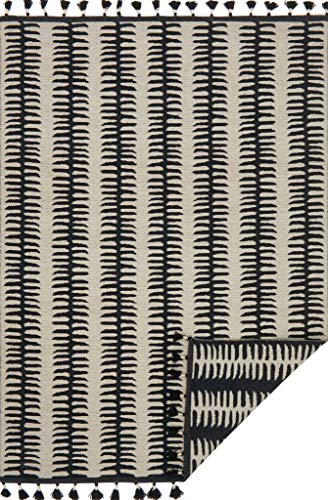 Justina Blakeney x Loloi Kahelo Collection KH-02 Black / Grey 7'-9" x 9'-9" Area Rug