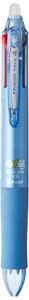 pilot frixion 4 color ballpoint pen, light blue body (lkfb-80ef-lb)