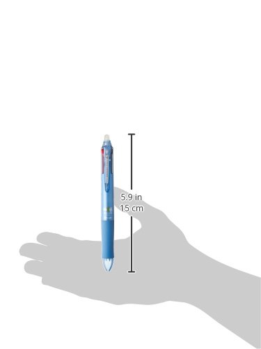 PILOT Frixion 4 Color Ballpoint Pen, Light Blue Body (LKFB-80EF-LB)