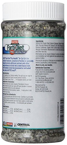 Kaytee Forti-Diet Pro Health Hi-Calcium Grit for Small Birds, 21-oz jar (42oz)